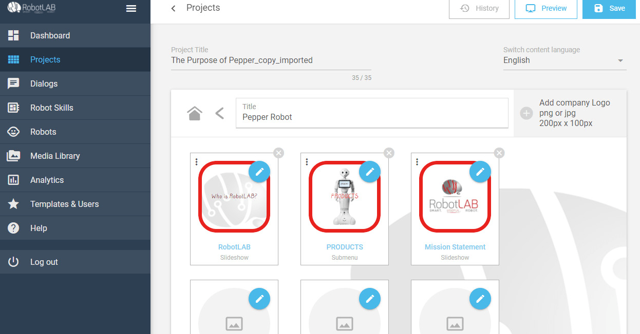 Pepper Robot Website