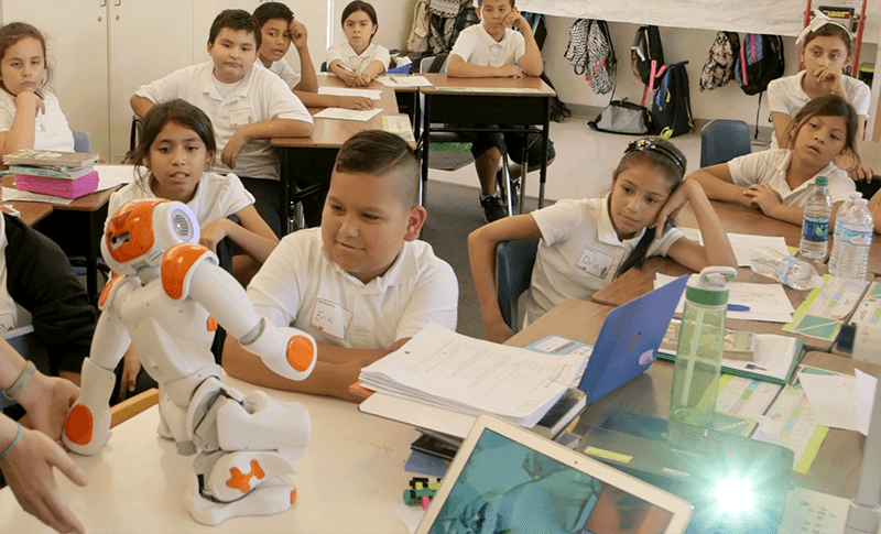 Champions before and after school program is featuring NAO robots!