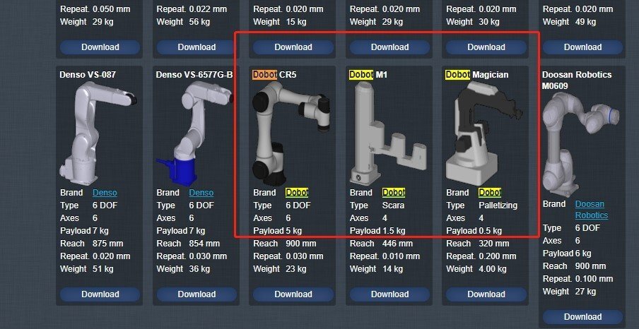 Good News! DOBOT CR5, M1 and Magician Have Been Added to RoboDK library ...